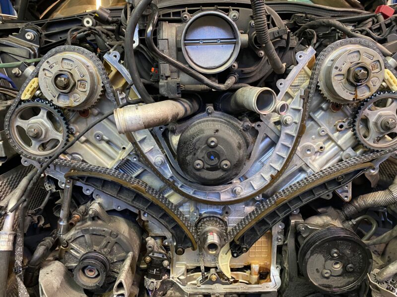 Porsche Panamera V8 timing chain repair london kent essex
